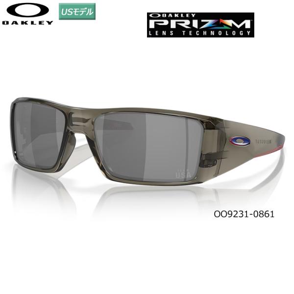 ■OAKLEY SUNGLASSES Heliostat Team USA OO9231-0861 / USモデル・レンズ： prizm Black Lenses/可視光線透過率11%・フレーム：Grey Smoke Frame・フィット：...