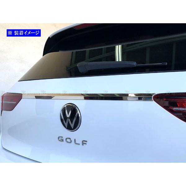 CDDLA CDDFY CDDTT CDDTS フォルクスワーゲン VW ゴルフ ゴルフ8 8 VIII カバー ベゼル パネル プレート モール ガーニッシュ リア リヤ バック ドア ハッチ ゲート プロテクター 外装 パーツ 〇