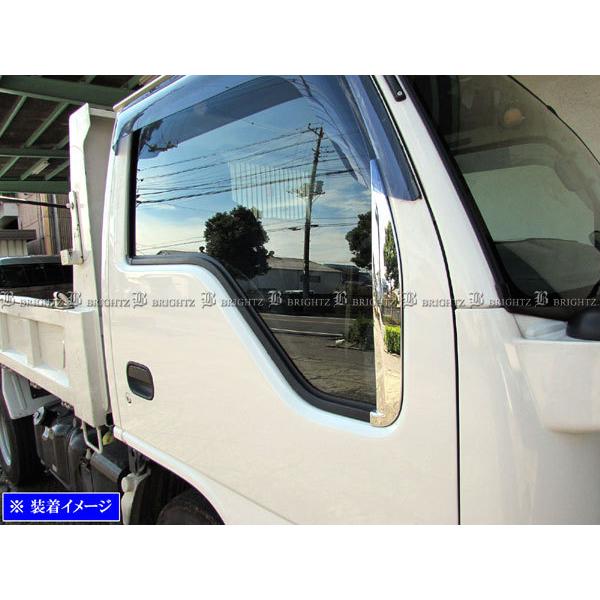 ピラー サイド ガーニッシュ カバー パネル 〇 いすず NEW エルフ ニュウエルフ ニューエルフ ピラー カバー ピラーパネル ピラーカバー パネル プレート クローム メッキ 超 鏡面 バイザー 有 無 カーボン シルバー ブラック ...