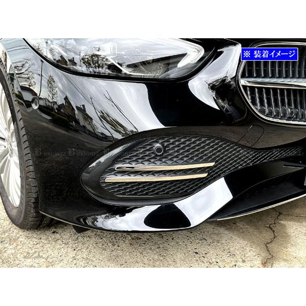 ステーションワゴン C180 C200 C220d メルセデス ベンツ ライト ランプ カバー モール ガーニッシュ ベゼル パネル フロント バンパー トリム インテーク フィン 〇