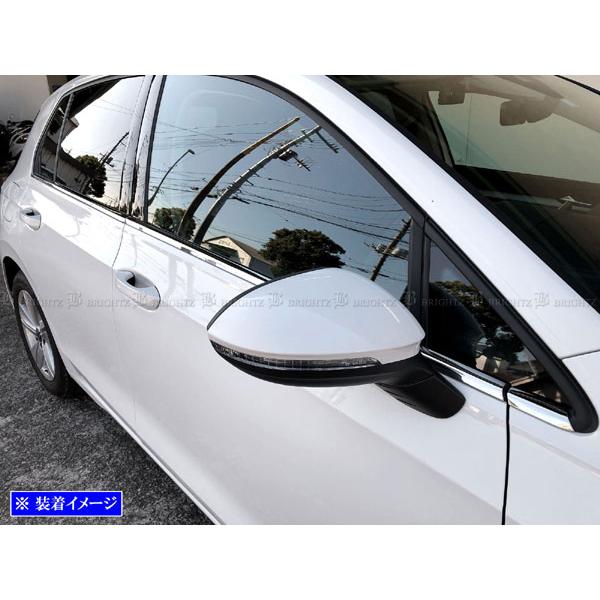 CDD フォルクスワーゲン VW ゴルフ GTI モール カバー フレーム トリム ガーニッシュ リム ベゼル パネル ドア 水切り ウェザー ストリップ ベルトライン 窓 枠 フロント サイド 外装 〇