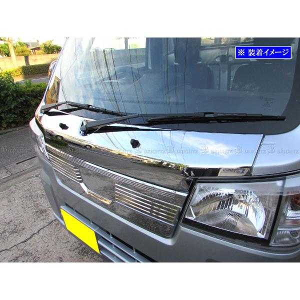 S500 S510 S 500 510 ハイゼット トラック フロント ボンネット ガード プロテクター プロテクション ガーニッシュ カバー リム ベゼル パネル プレート モール 〇 HIJET_TRUCK_S500