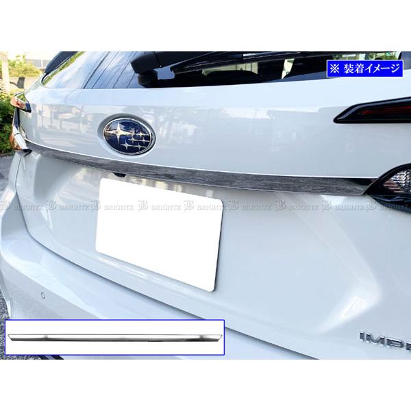 GU6 GU7 GUD GUE カバー ベゼル パネル プレート モール ガーニッシュ リア リヤ バック ドア ハッチ ゲート プロテクター 外装 〇 IMPREZA_GU