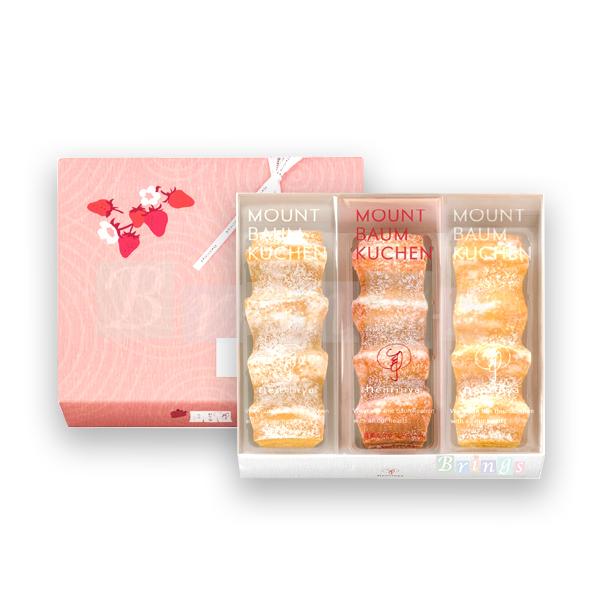 大人気で行列の絶えないバームクーヘンのねんりん家です。 季節限定のマウントバームをお楽しみください。おみやげ袋もお付けしておりますので贈答品としてもお使いいただけます。ポイント利用にもお使いください。