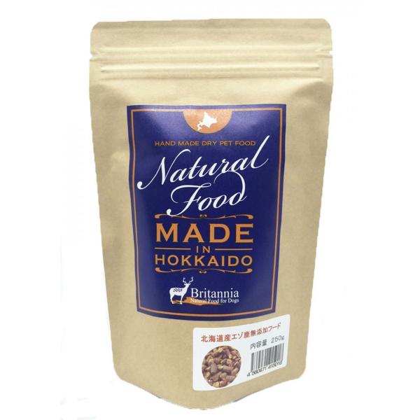 　主原料であるエゾ鹿肉は他の肉類に類を見ない高タンパク、低脂肪な肉です。その新鮮なエゾ鹿肉をフード1kgあたり1.2kg以上使用しています。　アレルギーを持っている愛犬にも配慮して穀物を使用せず、保存料や着色料などの添加物は一切使用しており...