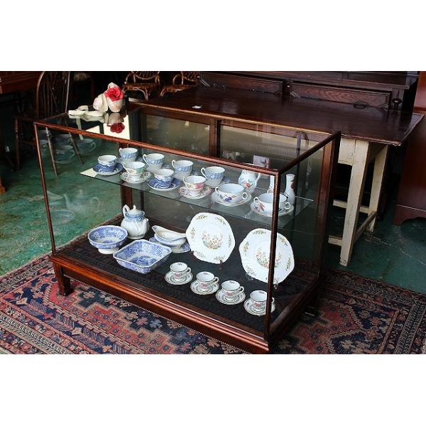 ★在庫一掃セール★ イギリス アンティーク 家具　ガラス ショーケース ショップカウンター 店舗什器 mh-1088 英国製  送料無料