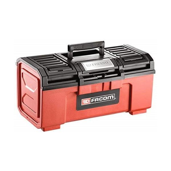 Facom ツールボックスシリーズ片手で開いて、自動的に閉じることができます。 小さな部品、ねじ、アクセサリなどを収納可能な2つの収納部がリッドにあります。取り外し可能な内部工具キャリア頑丈な金属製の留め金折りたたみ式ハンドル仕様寸法 48...
