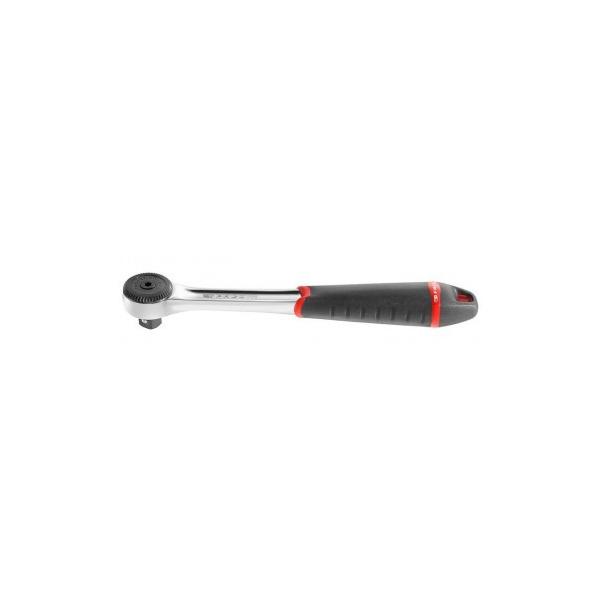 （仕様）全長：約175mm歯数：72枚差込角：3/8"sq （9.5mm）送り5度と細かいです。超小型ヘッドシールド構造