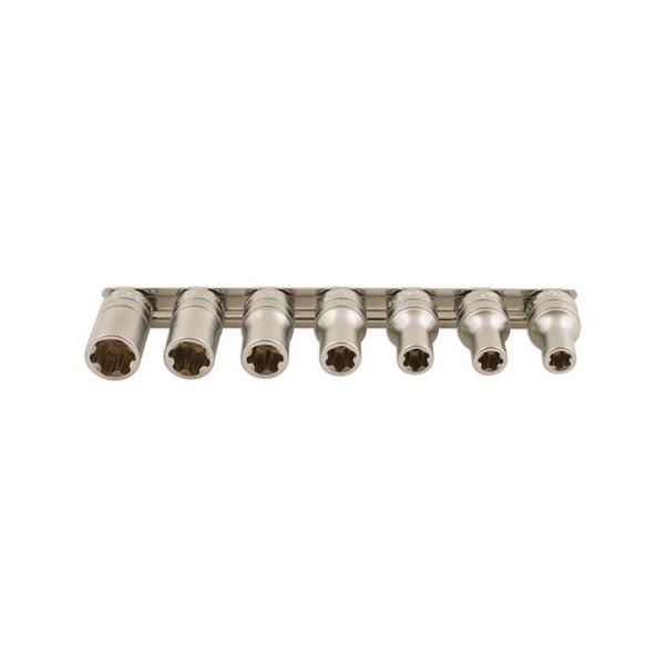 10EPから20EPまでのEP（6面）Torx Plus〓プロファイルの3/8 "Dソケットのセットは、Torx Plusの留め具にダメージを与えることなく、パワーを伝達することができます。ソケットのサイズ 10EP、11EP、12EP、1...