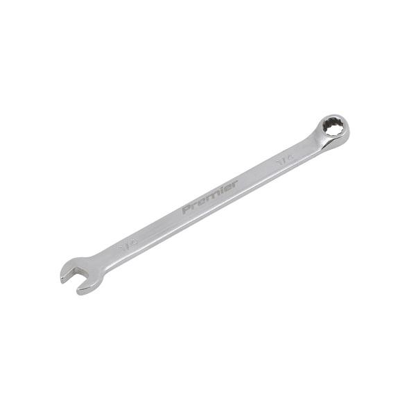 クロムバナジウム鋼コンビネーションスパナ。焼き入れと焼き戻しを施し、完全に磨き上げた鏡面仕上げで耐食性に優れています。15°オフセットWallDrive〓リングがナックルを障害物から守ります。長さ：125mm。モデル番号 CW01AF商品コ...