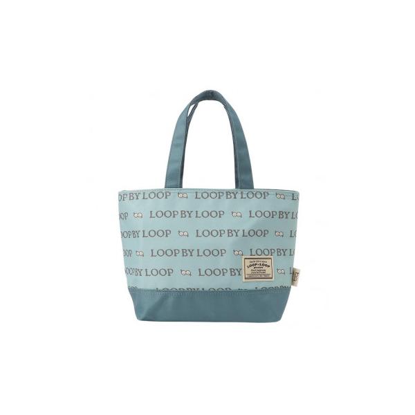 picoteeのロゴ「LOOP BY LOOP」をロゴグラム柄にした保温保冷ランチバッグです。ファスナー開閉の舟形タイプ。内側はアルミシートで保温保冷対応。保冷剤が入るメッシュポケット付き。