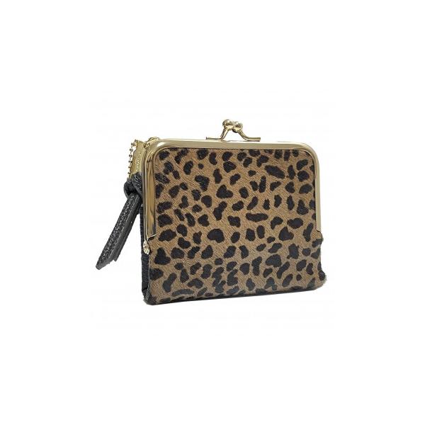 がま口のミニウォレットです。