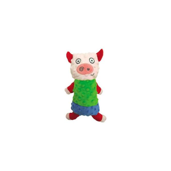 とても愉快で遊び心くすぐるワンダーアニマル。顔も耳も胴体もボコボコしていて、わんちゃんも飽きずに楽しく遊べる。おなかに大きなスクイーカー入りで、押すと音が鳴ります。