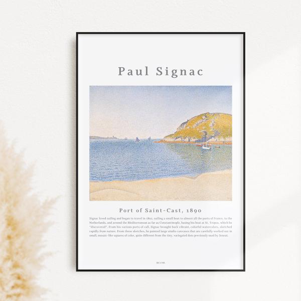 ポール・シニャックの絵画「Port of Saint-Cast」をデザインしたアートポスターです。お部屋やオフィスを鮮やかに彩り、コーディネートのアクセントに。マット調の微塗工が施された用紙を使用しており、光沢を抑え、しっとりとした落ち着い...