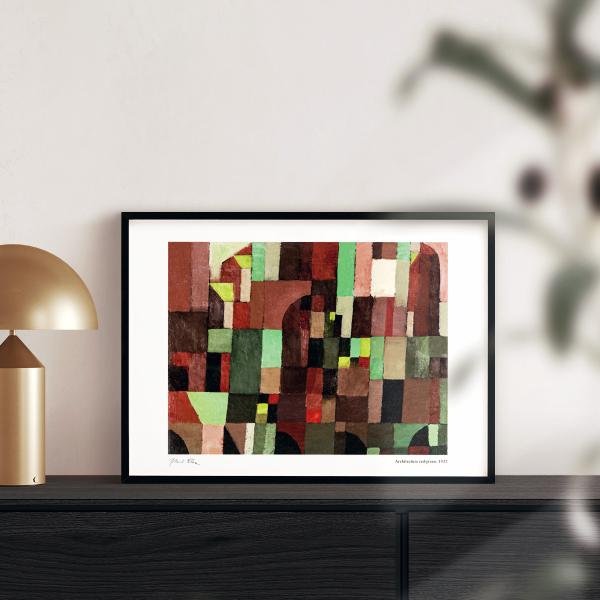 1922年に描かれた、パウル・クレーの絵画「Architecture red-green」をデザインしたアートポスターです。お部屋やオフィスを鮮やかに彩り、コーディネートのアクセントに。ぜひ名画の世界をお楽しみください。●型番 : AP25...