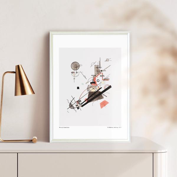 1923年に描かれた、ワシリー・カンディンスキーの絵画「Frohlicher Aufstieg」をデザインしたアートポスターです。お部屋やオフィスを鮮やかに彩り、コーディネートのアクセントに。ぜひ名画の世界をお楽しみください。マット調の微塗...