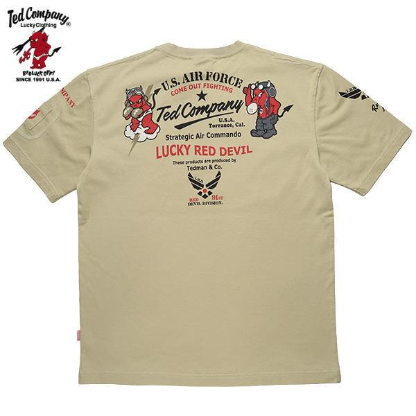 エフ商会が展開しています、スカジャン、MA-1などのアメリカンクロージングのミリタリー・アメカジブランド、TEDMAN'S/テッドマンから、2026年夏物新作、TDSS-578『U.S.AIR FORCE』抜染プリント・半袖Ｔシャツ/ミリタ...