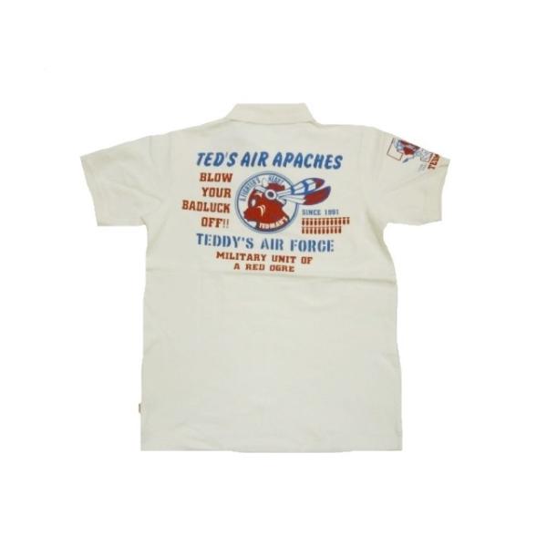 エフ商会のアメカジ・ミリタリーブランド、TEDMAN'S テッドマンから2015年夏物新作、TSPS-128『TED'S AIR APACHES/テッズ エアー アパッチ』抜染プリント・半袖ポロシャツのご紹介です。ボディは綿100％の柔らか...