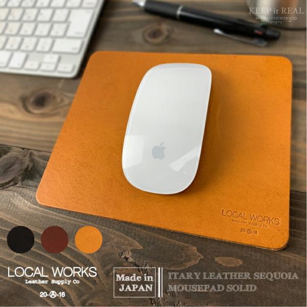 ■ LOCAL WORKS ITALY LEATHER SEQUOIA MOUSE PAD SOLID ■【ブランド】LOCAL WORKS ( ローカルワークス )【サイズ】縦：7.5cm / 横：11cm / 厚み：1.5cm / 重量...
