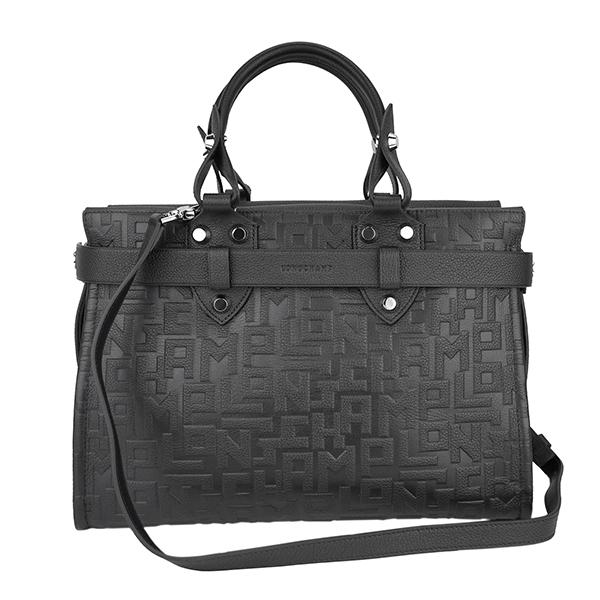 LONGCHAMP ロンシャン ハンドバッグ ブラック 黒 ラ LONGCHAMP ロンシャン ハンドバッグ ブラック 黒 ラ