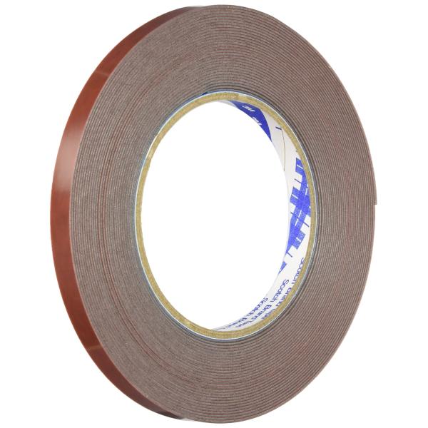 ・テープの色:灰色・基材:アクリルフォーム 粘着剤:アクリル系・テープの厚さ0.8mm・各種内外装部品やアクセサリーなどの接着