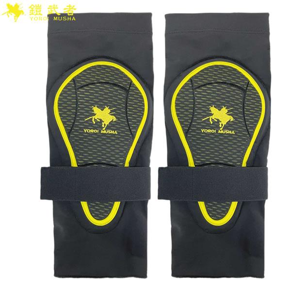 鎧武者(ヨロイムシャ) エルボーパッド XRD YM-1717 肘用プロテクター定価：　￥9,000 (税抜き)生産国:ベトナム品質:ナイロン、ポリエステル、ポリウレタン・衝撃を受けた瞬間に硬化するXRDを採用・肘裏にはメッシュ素材を採用し...