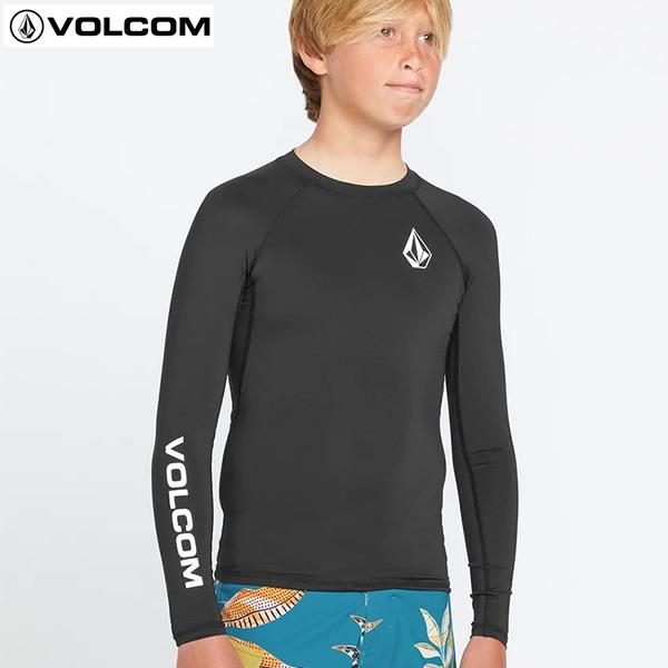 子供用 VOLCOM ラッシュガード BOYS LIDO L/S C9312403定価：　￥4,800 (税抜き)【こちらの商品は8-14歳児（目安）が対象のキッズアイテムになります】この男子用長袖ラッシュガードで、おいしい波がやってくる。...