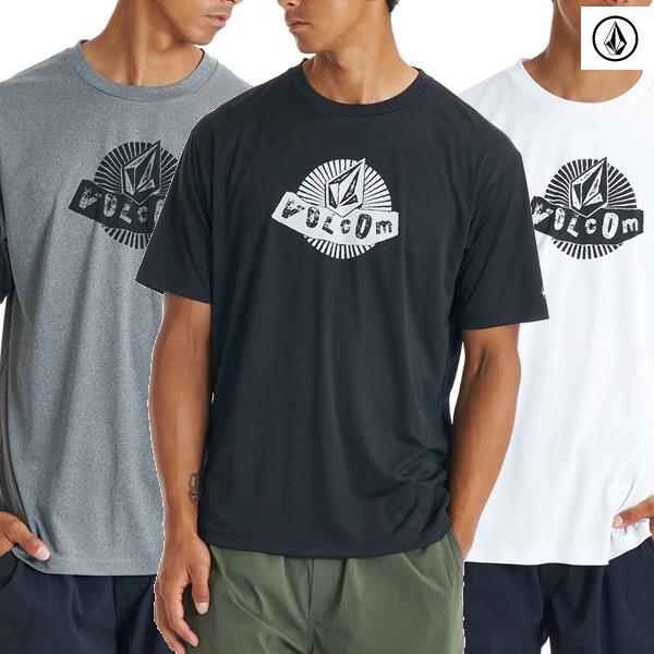 VOLCOM ラッシュガードTシャツ VLY261014 PISTOL STONE SURF SS TEE定価：　￥5,800(税抜き)フロントにアイコニックなPISTOL STONEグラフィックを配置した半袖サーフTシャツ。ラッシュガード...