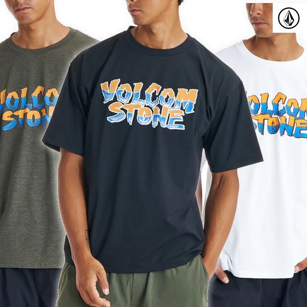 VOLCOM ラッシュガードTシャツ VLY261015 BURNING SURF SS TEE定価：　￥5,800(税抜き)陸でも海でも使えるSURF Tシャツ。フロントには動きのあるフォントでブランドロゴを配し、バックにはインクが滴るよ...