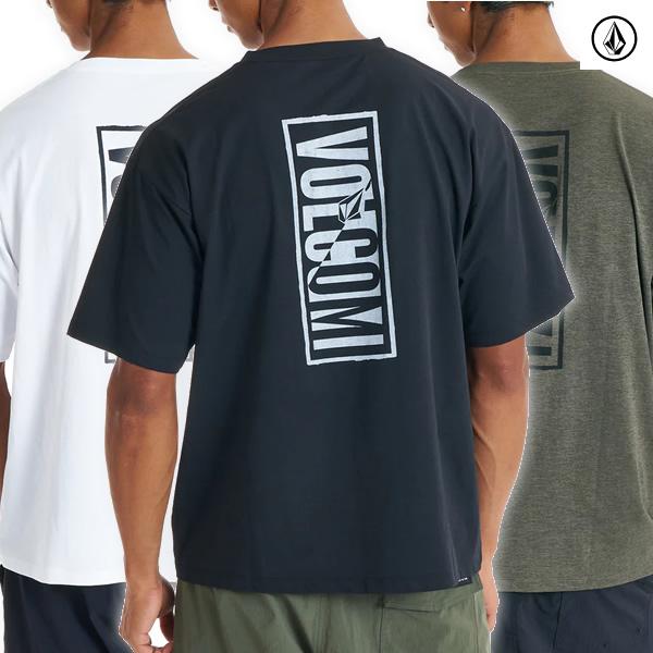 VOLCOM ラッシュガードTシャツ VLY261016 VERTICAL LOGO GRAPHIC定価：　￥5,800(税抜き)アクティブな水辺のシーンに最適なサーフTシャツ。ラッシュガードとしての機能を備え、ショートスリーブ仕様で軽快な...