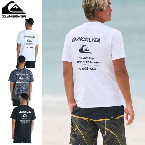 QUIKSILVER ラッシュガードTシャツ QLY261022 HAND DRAWN SS定価：　￥3,700 (税抜き)■DESIGN・半袖ラッシュガード、ユーティリティ機能Tシャツ・左胸と背中にはハンドドローイングタイプのグラフィック...