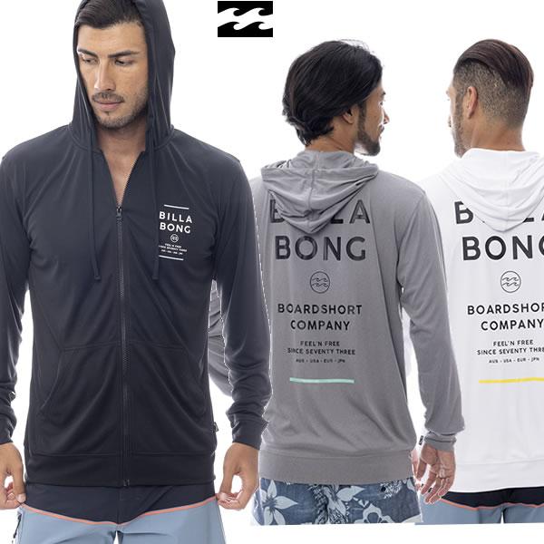 BILLABONG ラッシュガード RASH ZIP HOOD BF011855定価: ￥8,500（税抜き）伸縮性に優れ、スムースタッチなMATTE UV GUARD(リサイクルポリエステル)を使用したフーディジップアップ仕様のラッシュガ...