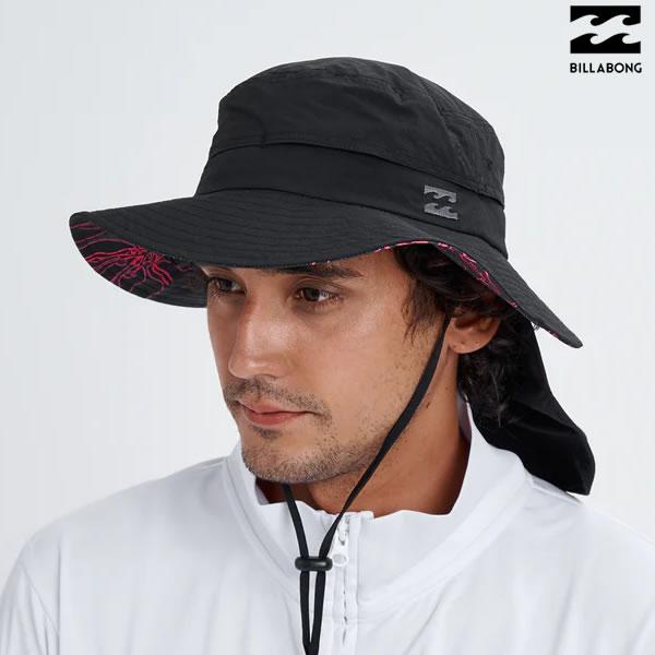 BILLABONG サーフハット BG011913 SUBMERSIBLE HAT定価: ￥5,400（税抜き）水陸両用のポリエステル素材を使用したマルチユースハット。ブリム裏側のシーズナルプリントやサイドのWAVEロゴ刺繍がポイント。取り...