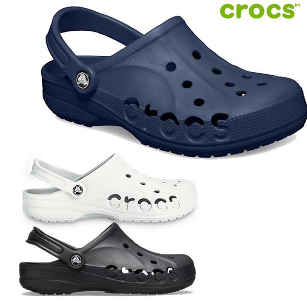 CROCS サンダル Baya Clog 10126定価：　￥6,500 (税抜き)バヤクロッグ！サイドにクロックスのロゴマークを切り抜いた斬新なデザインのバヤ。軽く頑丈なつくりで、通気穴があるので通気性が高く、水や砂を流し出します。・通気...