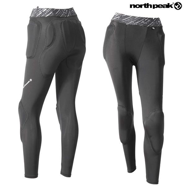 レディース NORTH PEAK ヒッププロテクター ロング NP-1250定価：　￥8,900 (税抜き)生産国:ベトナム品質:ナイロン、ポリウレタン・厚さ12mmの耐衝撃・耐久・保温に優れたNBRパッド採用・部分的要所には3m厚PEパッ...