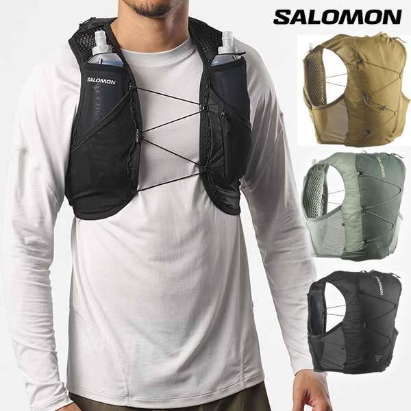SALOMON バックパック ACTIVE SKIN 8 SET アクティブスキン8 定価：　￥13,000 (税抜き)LC2177800 LC2178000 LC2178100素材はソフトで通気性に優れ、いっそう安定感のあるフィット。 フ...
