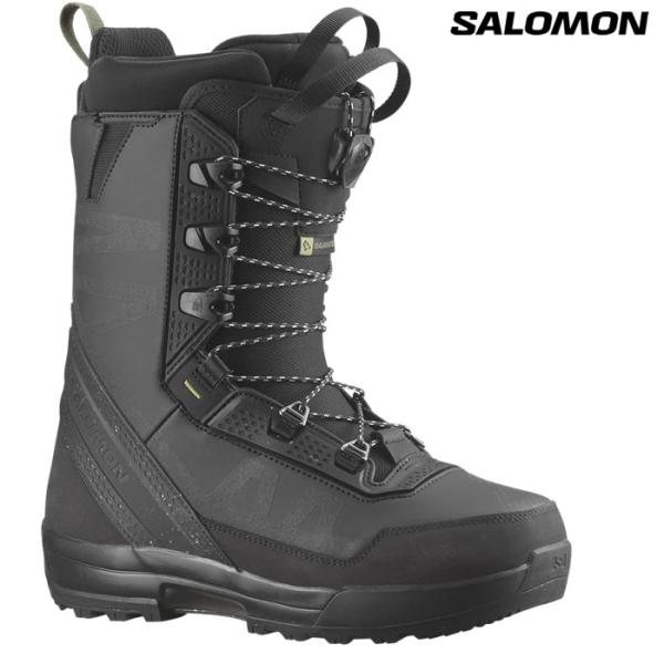 SALOMON ブーツ MALAMUTE L47773400 マラミュートレース定価：　￥65,000（税抜き）Malamuteはラインナップの中で最も丈夫で、サポート力の高いフリーライドブーツです。硬くて反応の良いアッパーにフィットトゥラ...