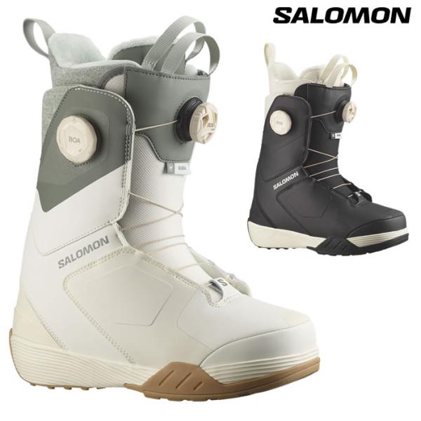 レディース SALOMON ブーツ KIANA DUAL BOA L49164100 L49164200　キアナ定価：　￥58,000（税抜き）ミディアムフレックスのブーツにゾーンごとの締め分けを採用し、プレシジョンハーネスが踵の浮きをおさ...