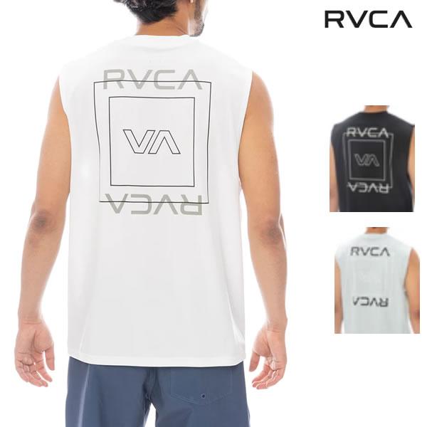 RVCA ラッシュタンク BF041879 ILL ESCAPE SQUARE SFTT定価：　￥6,100 (税抜き)吸収した水分を素早く乾かす速乾性と、日差しから肌を守るUVプロテクション(UPF50)を備えたノースリーブラッシュガード...