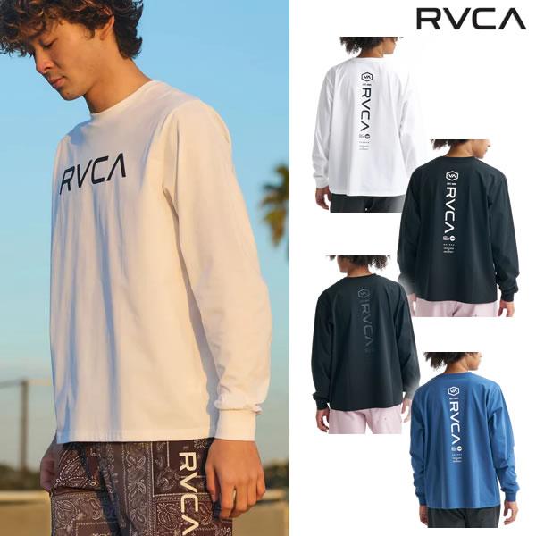 RVCA ラッシュガードTシャツ BG041855 STRAIGHT WAY LT定価：　￥8,100 (税抜き)軽やかな質感と自然な肌触りで、快適な着心地をキープします。フロントのビッグRVCAロゴと、バックに縦に配置したRVCAロゴがデ...