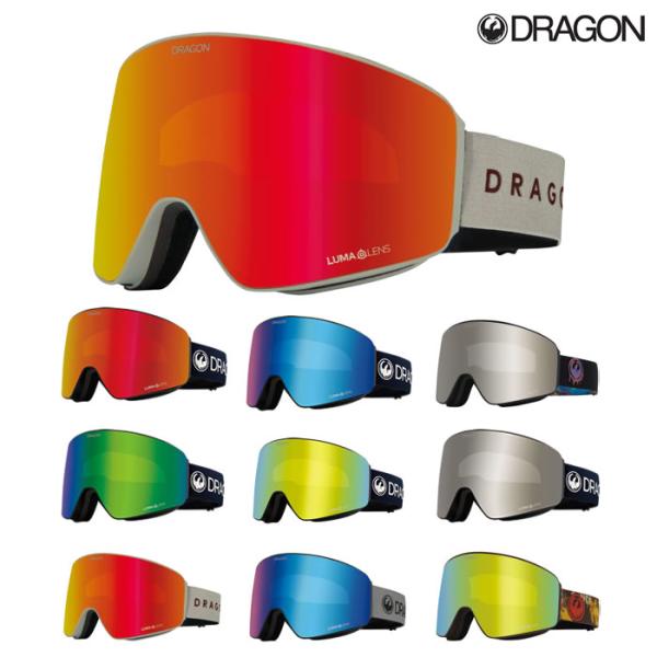 DRAGON スノーゴーグル PXV定価：　￥31,500 (税抜き)人間の視野 最大200度を丸ごとレンズ面で開放したPANOTECHLENS 採用のベストセラーモデル。透明・鮮明性が高いJAPAN LUMALENS によってさらに爽快な...