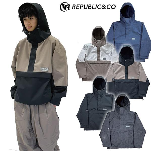 REPUBLIC&amp;CO ジャケット TRAIL PULLOVER JACKET定価：　￥17,200（税抜き）サイズ：着丈/身幅S: 71/62M: 74/62L: 77/65XL: 80/68XXL: 83/71※商品ごとに若干誤...