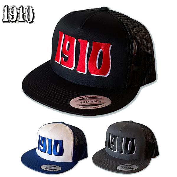 1910 キャップ ROBERTA EMB TRUCKER MHT12301定価：　￥6,800 (税抜き)スナップバックメッシュキャップYUPOONG CLASSIC TRUCKER65 / 35 POLY COTTON - 5 PANE...