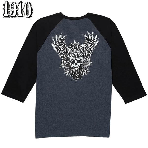 1910 Tシャツ MS125184 Bombs Away LS Raglan定価：　￥8,000 (税抜き)ボムズアウェイラグランTシャツ！フロントに1910ブランドロゴプリントバックにアートプリント 5.5oz 100% Cotton身...