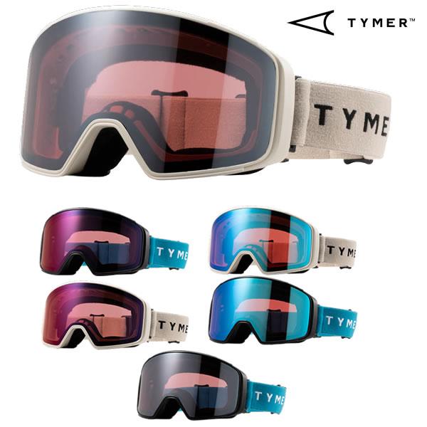 【発売日：2026年12月10日】TYMER スノーゴーグル #01 Cylindrical ハイコントラストレンズ定価：　￥12,500（税抜き）スタンダードとも言えるブラックフレームと平面レンズのコンビネーション ナチュラルな視界とネオ...