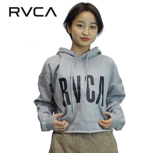 ITEM：　レディース RVCA パーカー FRESHMAN PULL OVER aj043-013定価：　￥9,500 (税抜き)カンガルーポケットの上からRVCAロゴプリントを施したプルオーバーパーカ。裾はカットオフ仕様になっており、素...
