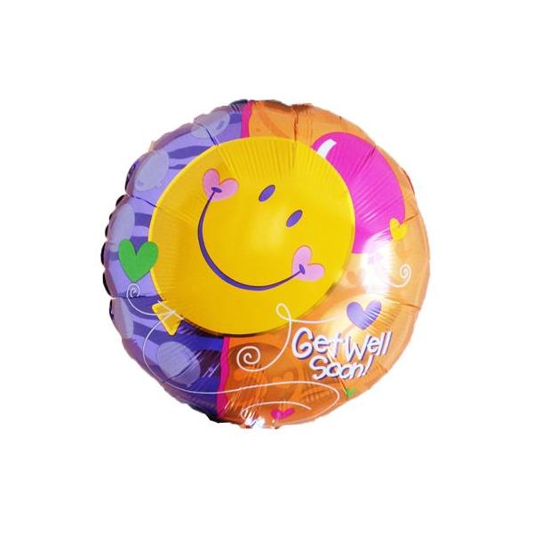 【※ご注意ください！こちらのバルーンは追加用バルーンです】 Ｇｅｔ　Ｗｅｌｌ　ｓｏｏｎ！（すぐ元気になるよ！お大事に！）とプリントされたスマイルフェイスの追加用バルーン（４５ｃｍ）です。早く元気になりますように！と贈るバルーンです。バルーン...
