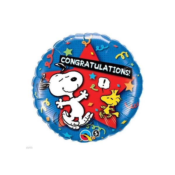 【※ご注意ください！こちらのバルーンは追加用バルーンです】 可愛いスヌーピーとＣｏｎｇｒａｔｕｌａｔｉｏｎｓ！（おめでとう！）とプリントされた追加用バルーン（４５ｃｍ）です、色々なお祝いにピッタリですよ。 結婚式や誕生日バルーン電報に追加し...