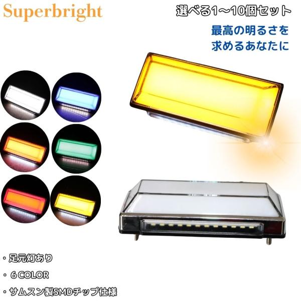 ※レンズはクリアです。携帯等電化製品の大手サムスン社のSMDチップを贅沢に使用したサイドマーカーです。2個セットですつけていただければわかるその明るさダウンライト付きで足元も照らせます。ダウンライトにもサムスン社のチップを使用しており抜群の...