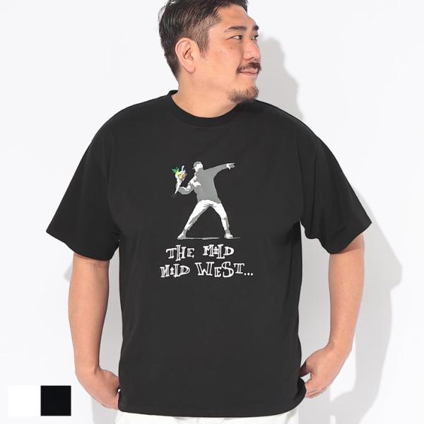 Tシャツ 半袖バンクシーの象徴的グラフィック「FLOWER THROWER」をフロントに冠したBRANDALISEDの半袖クルーネックTシャツ。メッセージ性の強いストリートアートを落とし込んだ一着は、夏のコーディネートに圧倒的なインパクトを...